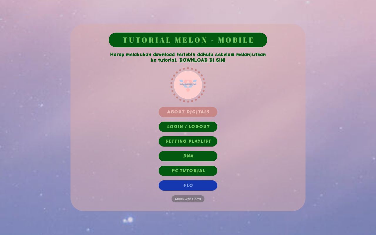 MelOn Tutorial Streaming SAS